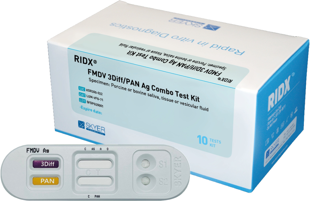 FMDV, FOOT & MOUTH DISEASE VIRUS, RIDX, VET RAPID KITS | Skrooll.med