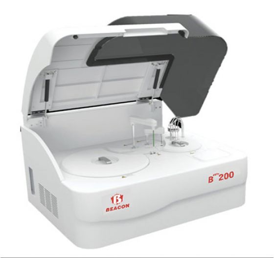 BEACON B200, AUTOMATED CHEMISTRY ANALYZER, BEACON DIAGNOSTIC, INDIA | SKROOLL